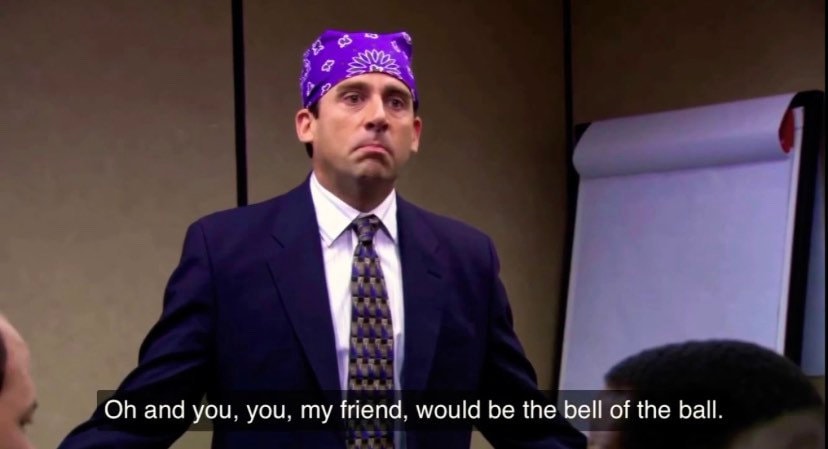 Prison Mike Purple Bandana - the Office TV Show Prop Replica - Etsy