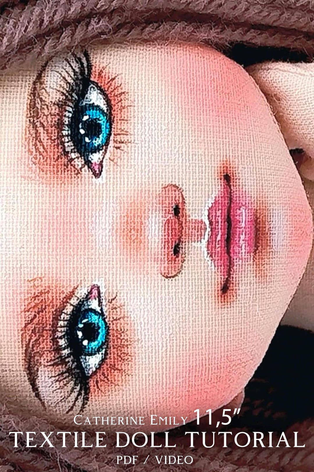 Video Tutorial on Drawing the Face of a Ragdoll Catherine Emily Using a ...