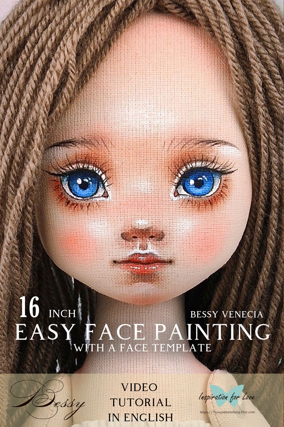 Video Tutorial on Drawing the Face of a Soft Doll Using a Face Template ...