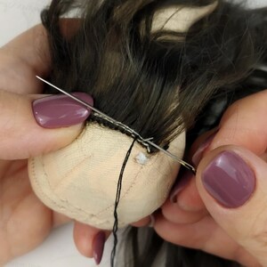 Video Tutorial Doll's Hair Making / Hair for Textile Doll / Tutorial ...