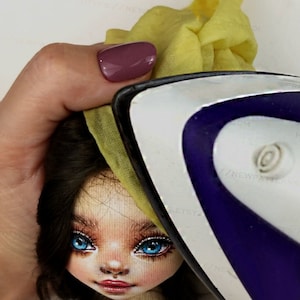 Video Tutorial Doll's Hair Making / Hair for Textile Doll / Tutorial ...