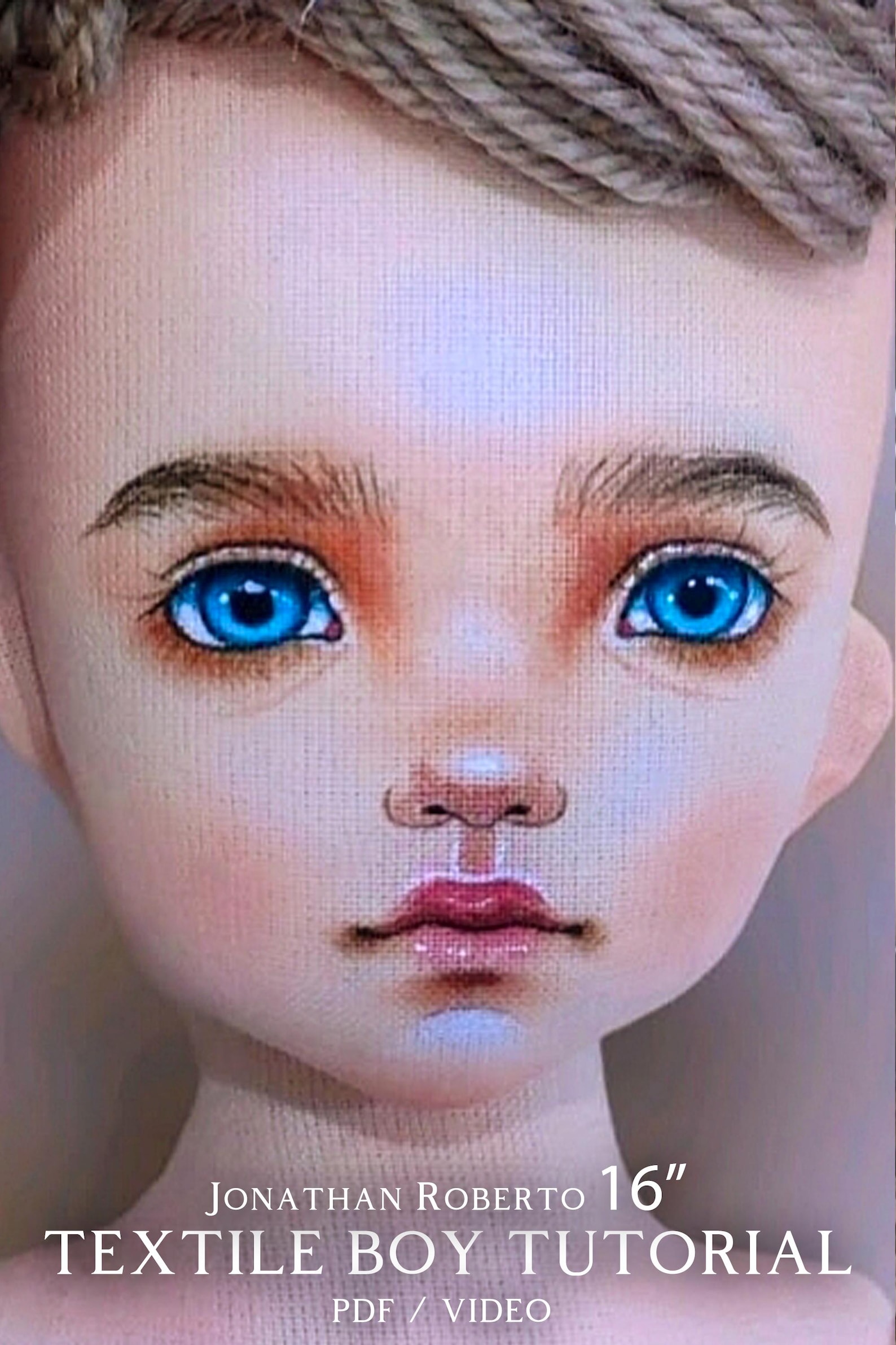 Video Tutorial on Drawing the Face of a Ragdoll Jonathan Using a Face ...