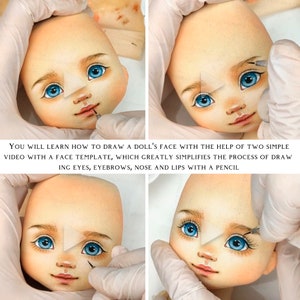 Video Tutorial on Drawing the Face of a Ragdoll Anne Vivian Using a ...