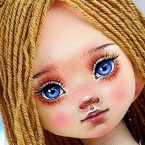 Video Tutorial on Drawing the Face of a Soft Doll Using a Face Template ...