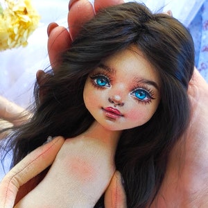 Video Tutorial Doll's Hair Making / Hair for Textile Doll / Tutorial ...