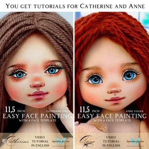 Collection of 6 Tutorials / Video Face Drawing Doll / PDF Tutorial Doll ...