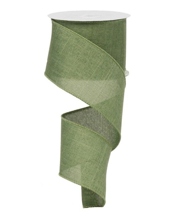 Moss Ribbon Olive Green Ribbon 2.5 X 5 Yds 2.5 X 10 Yds - Etsy