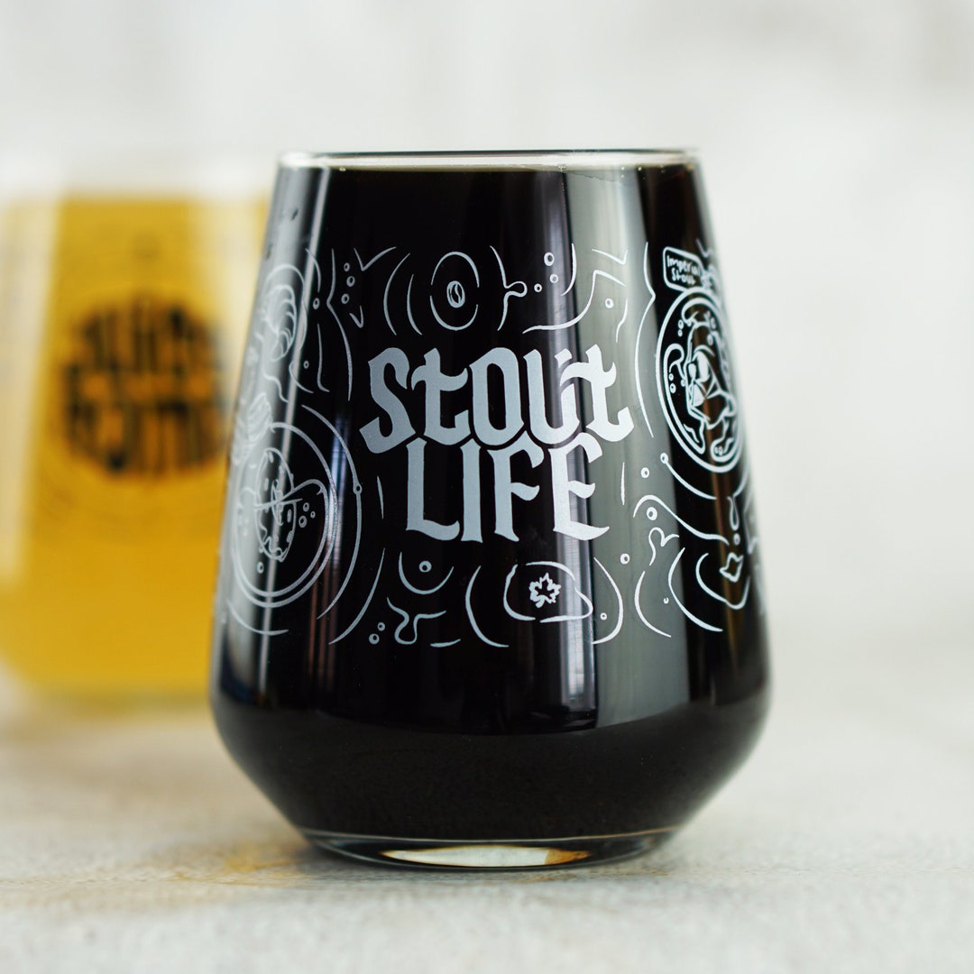 Craft Beer Glass - Stout Life - Etsy