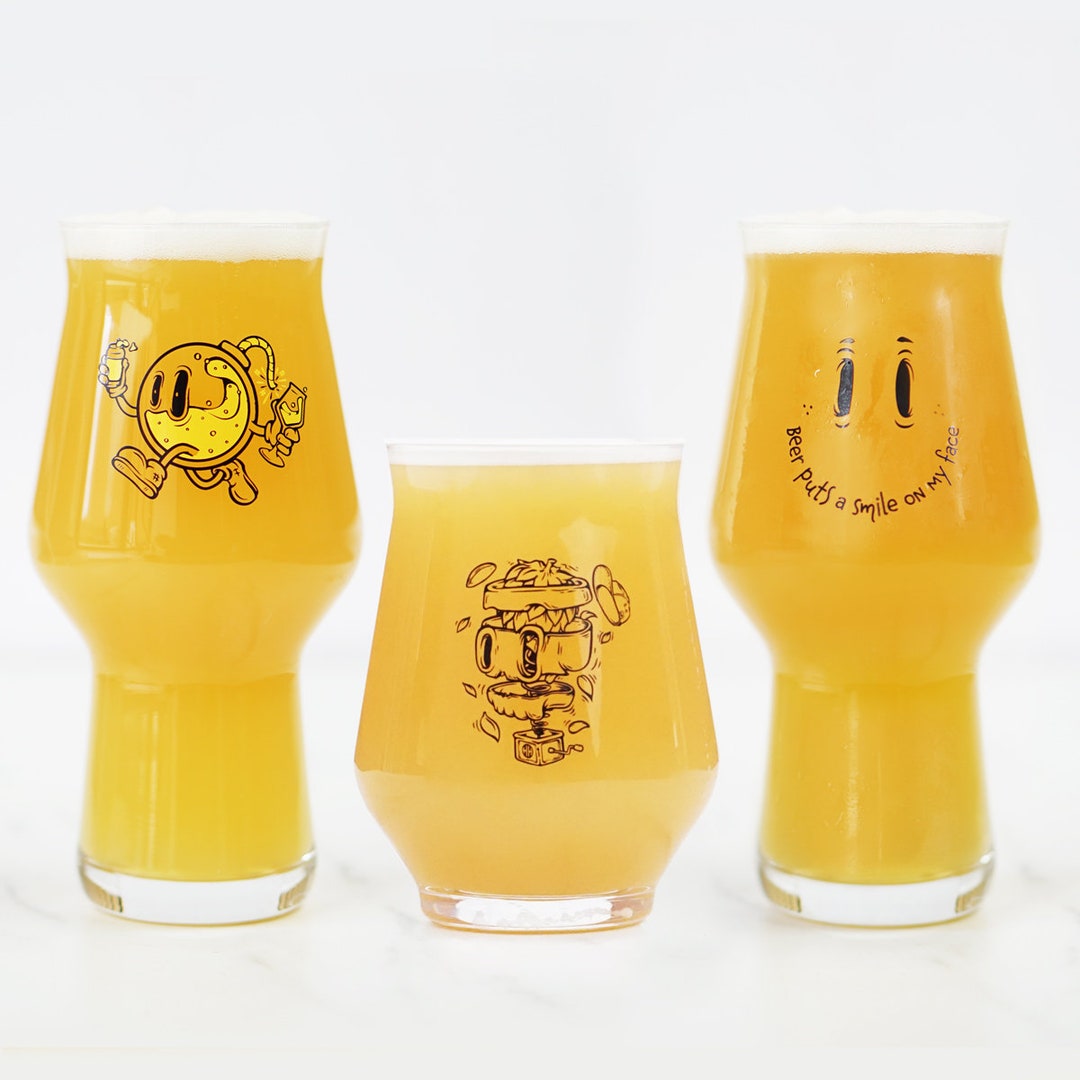 Craft Master - 3 X Craft Beer Glass Set - Etsy
