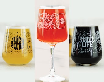 Craft Beer Glass Stout Life - Etsy