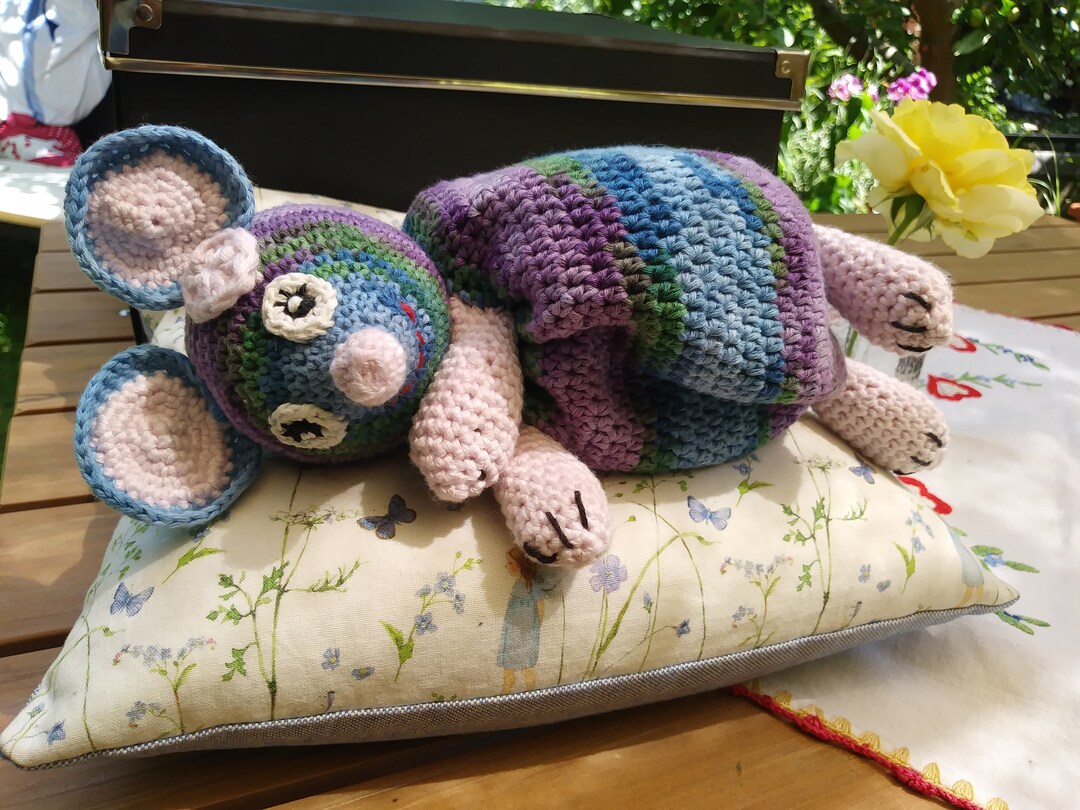 Crocheted Schnuffel Cuddle Cuddly Mouse - Etsy