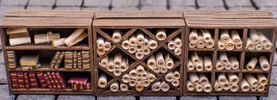 Library Shelving for Dnd Diorama Wargaming Dungeons and | Etsy