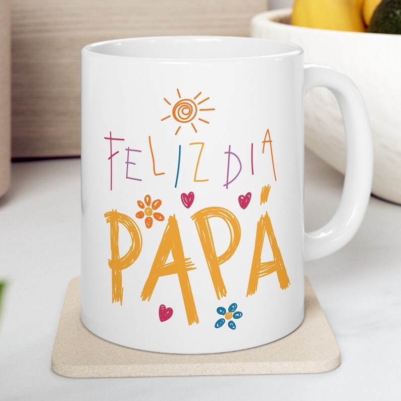 Feliz Dia Del Padre Regalo Fathers Day Gift Spanish Ceramic Mug 11oz