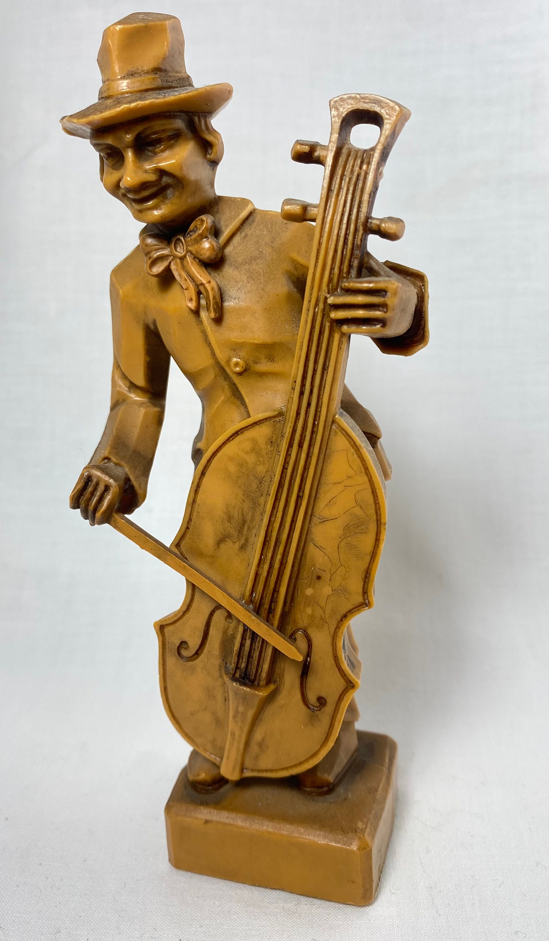 Wood 6 Figurine Musician Bass Player Germany - Etsy