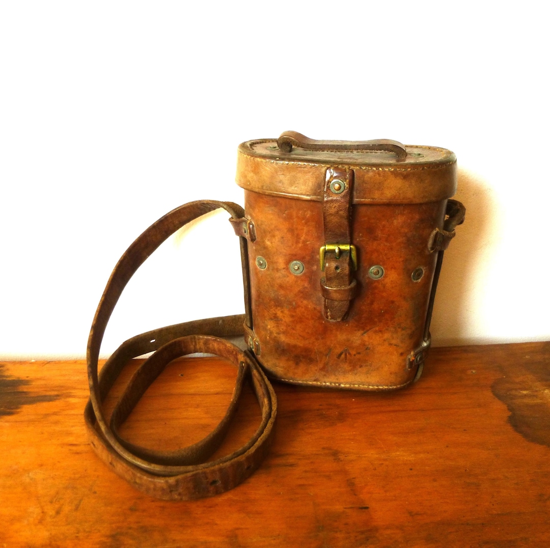 Vintage Binoculars Case, Small Leather Case, Brown Case, Quiver, Unique ...