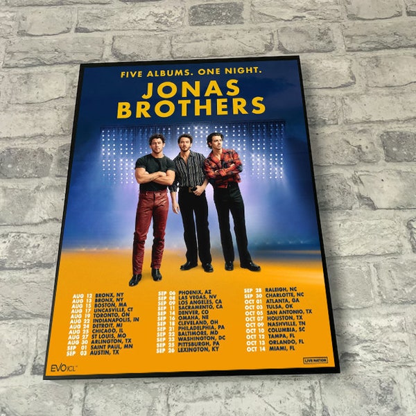 Jonas Brothers Poster - Etsy