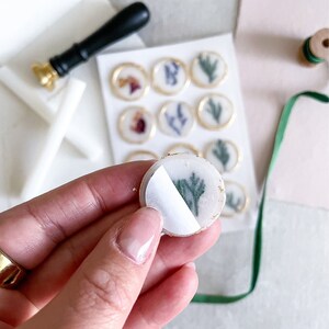 Floral Wax Seals | Boho Wedding | Wax Seal Stickers | Dried Flowers Wax ...