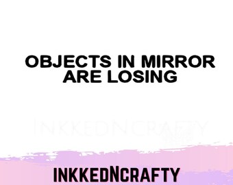 Objects in Mirror Sticker - Etsy
