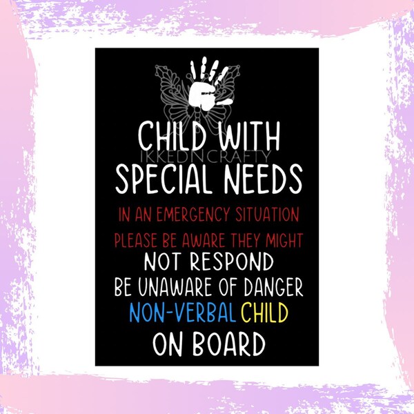 Special Needs Decals - Etsy