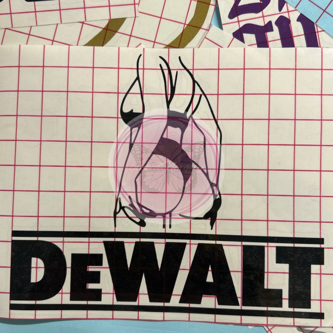 Dewalt Booty Decal Blue Collar Decal Dewalt Decal Booty Decal Truck Decal Car Decal Etsy