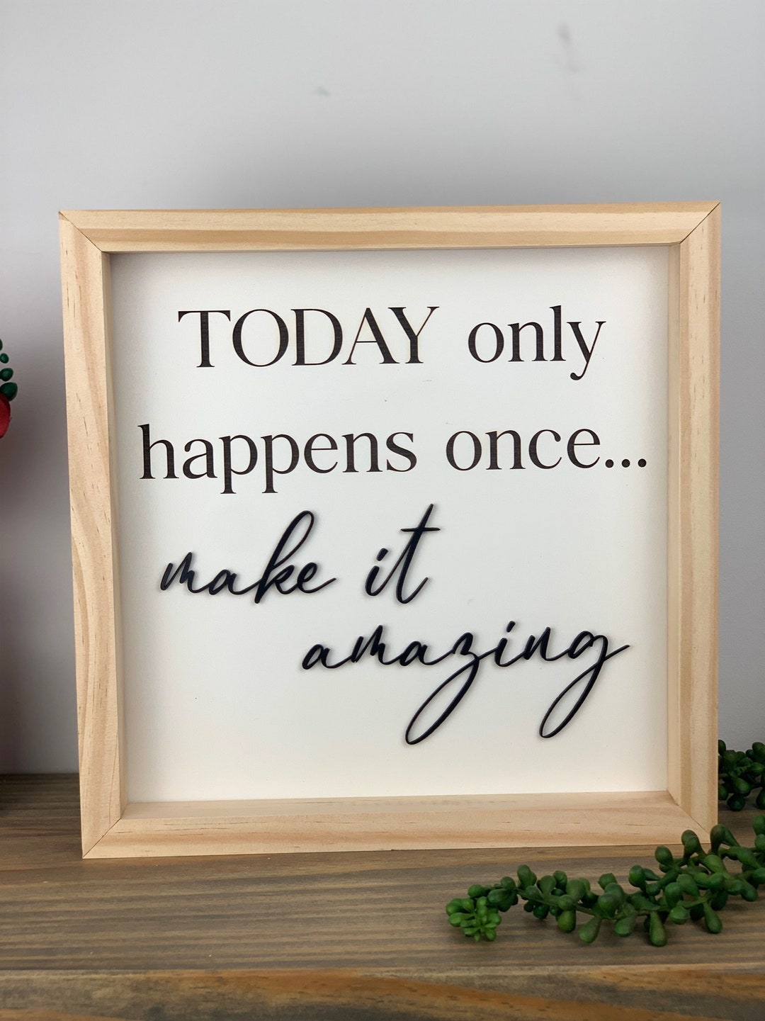 Inspirational Signs for Home Decor. Clean Simple Lines to Compliment ...
