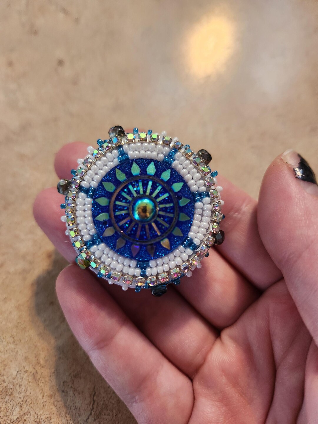 Gorgeous Sparkling Blue Phone Grip Beaded Rhinestones - Etsy