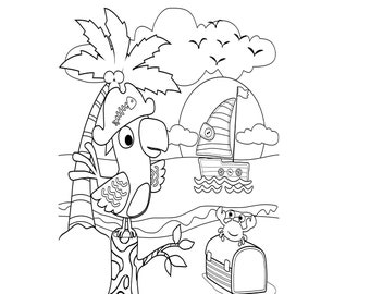 Jungle Junction Coloring Pages