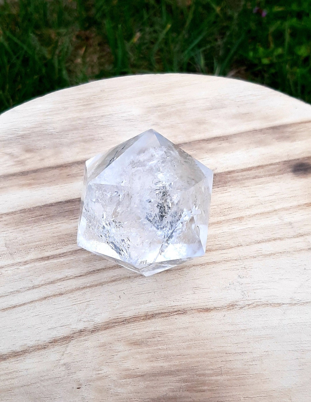 Icosahedron Rock Crystal - Etsy