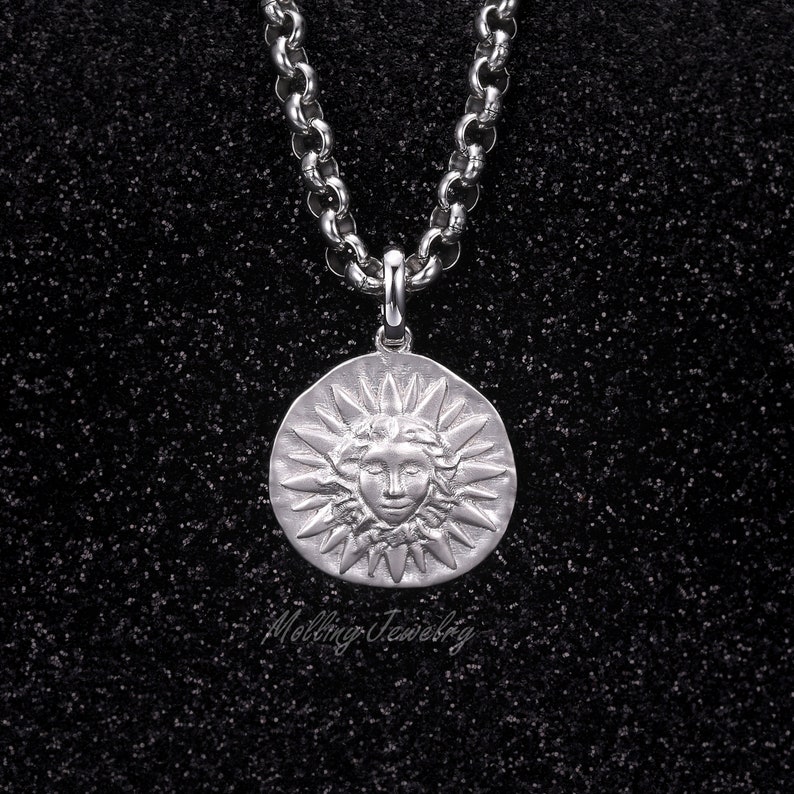 14k 18k Solid Gold Ancient Greek God of the Sun Pendant - Etsy Australia