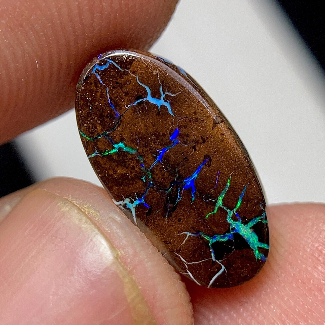 Super Deluxe Quality Australian Boulder Opal 4.80 Carat 15.2x7.8x3.2 MM ...