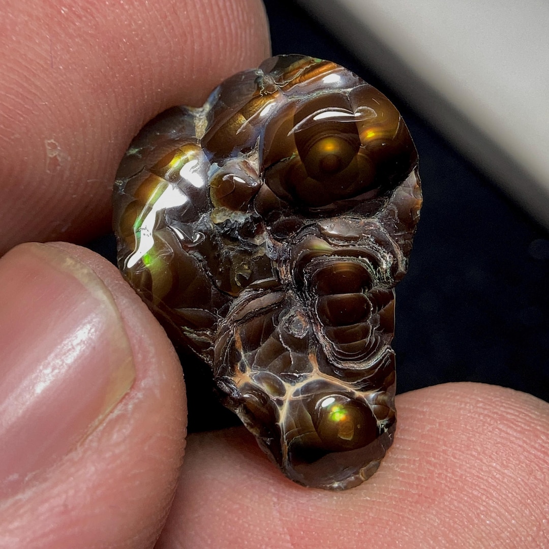 Natural Mexican Fire Agate Gemstone 23.1x16.4x7 MM 12.85 Carat A ...