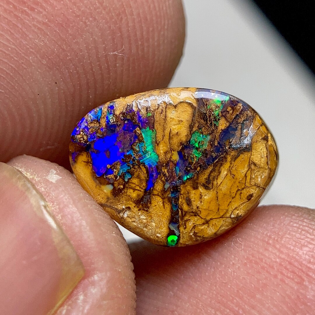 Super Deluxe Quality Australian Boulder Opal 4.70 Carat 13.5x10.4x4.4 ...
