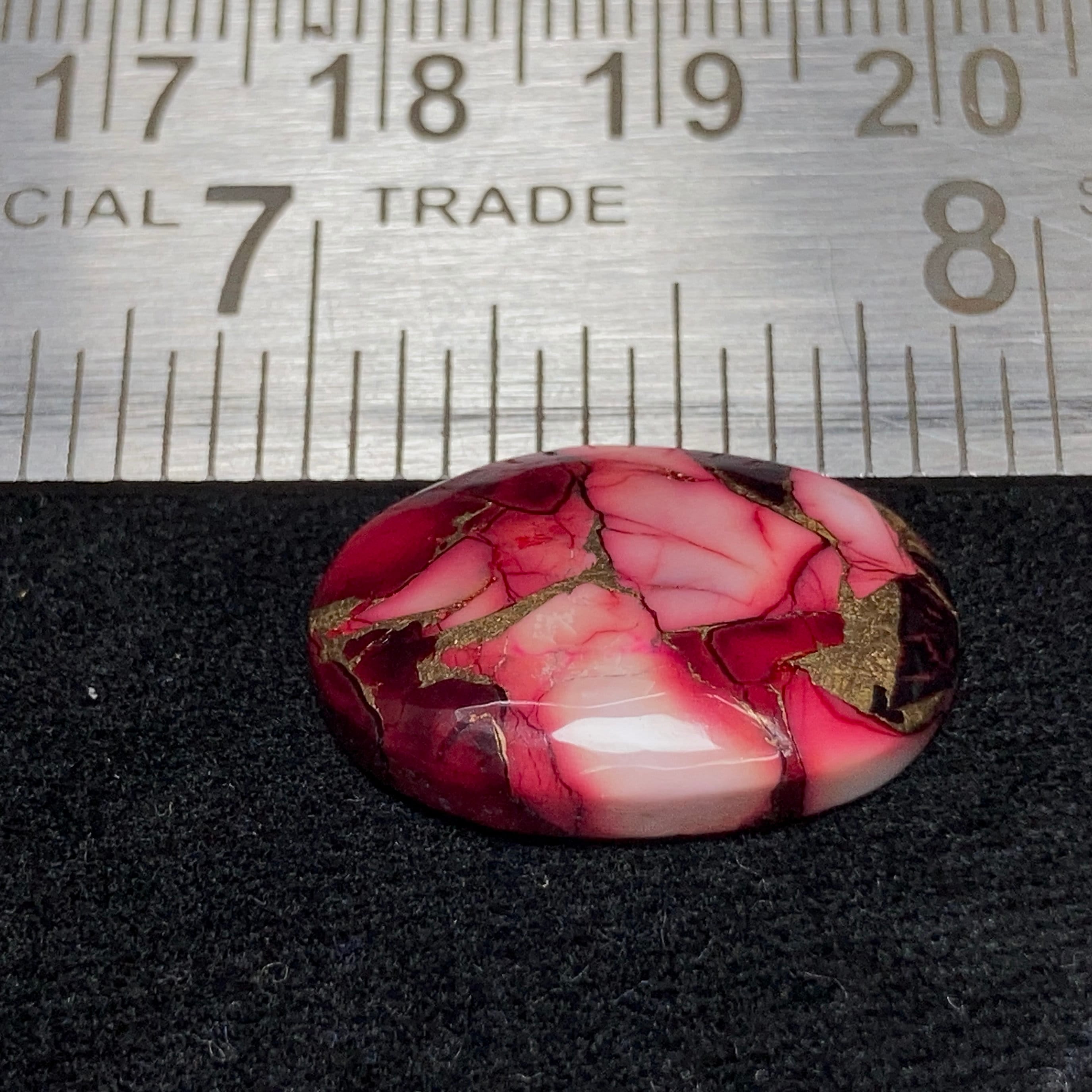 Pretty Pieces of Red Rose Dahlia Mohave Turquoise Cabochon Gorgeous ...