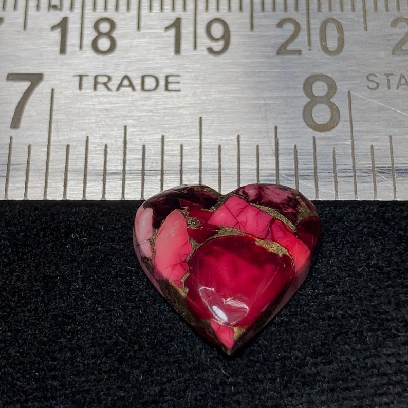 Pretty Pieces of Red Rose Dahlia Mohave Turquoise Cabochon Gorgeous ...