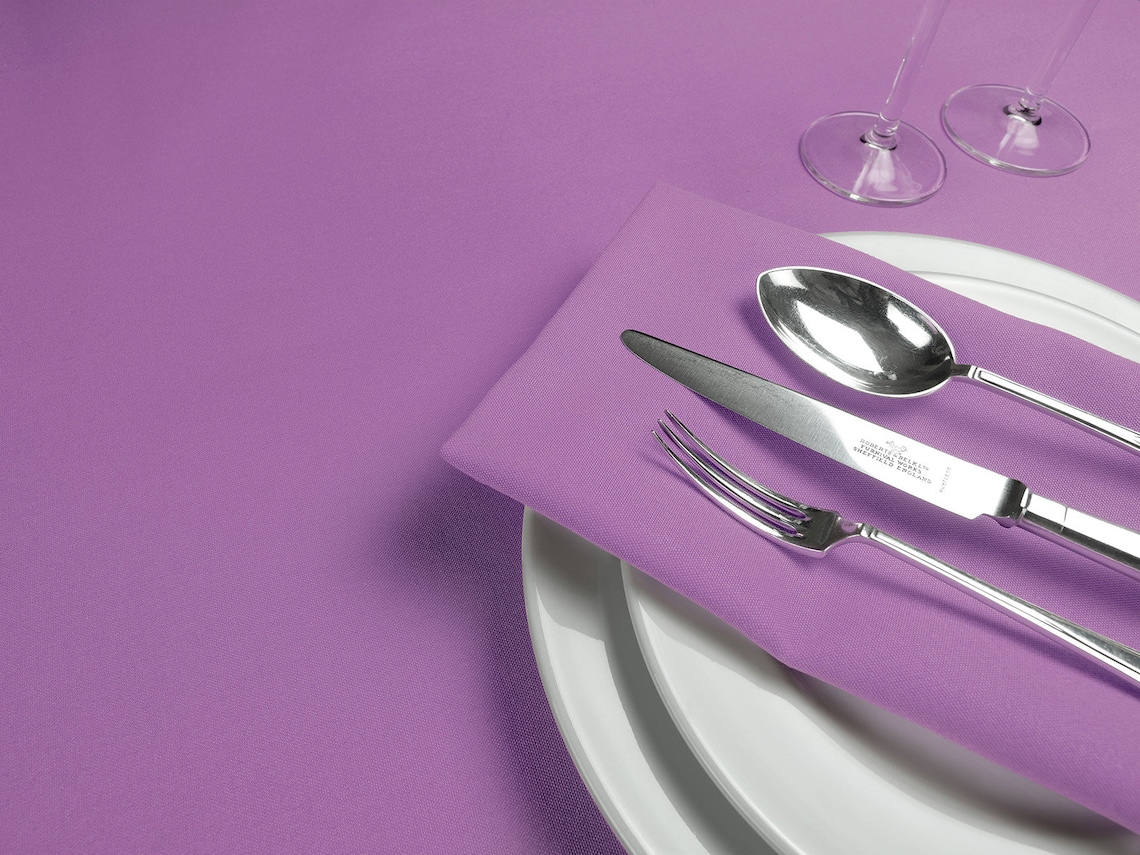 Dark Lilac Table Linen - Etsy UK