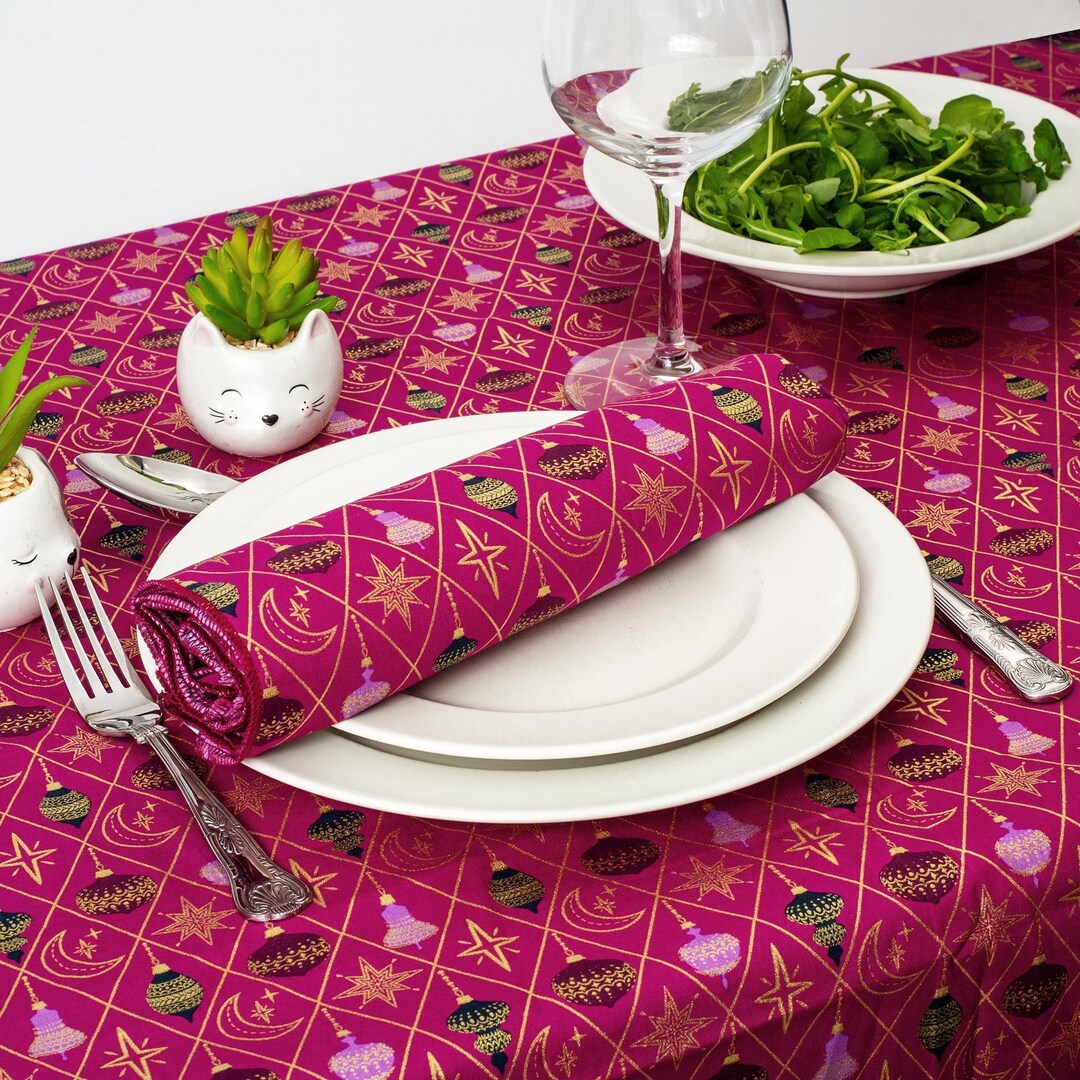 Red Baubles Table Linen Range - Etsy