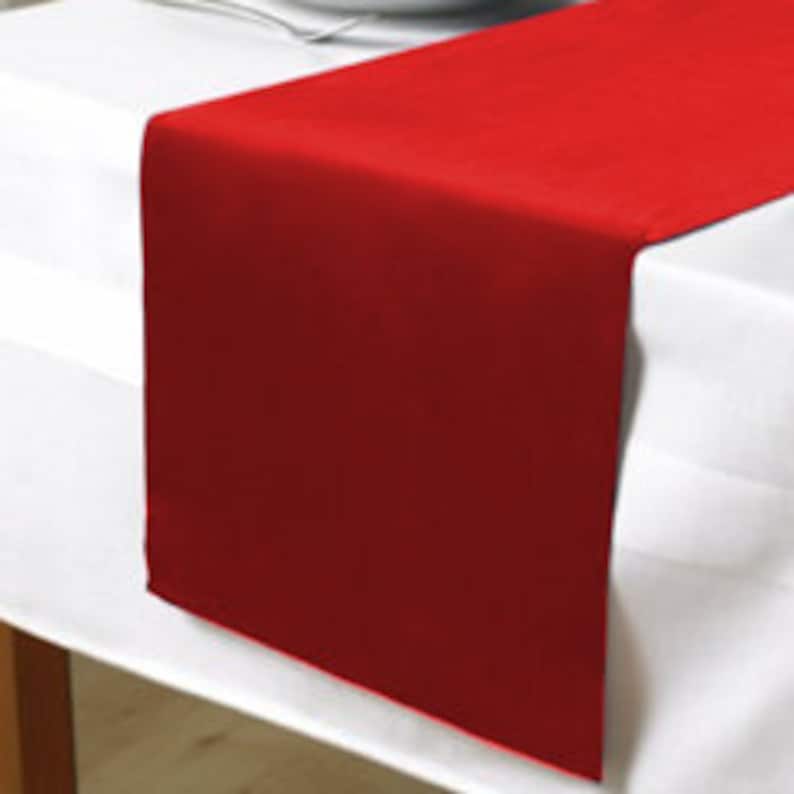 Red Table Linen - Etsy UK