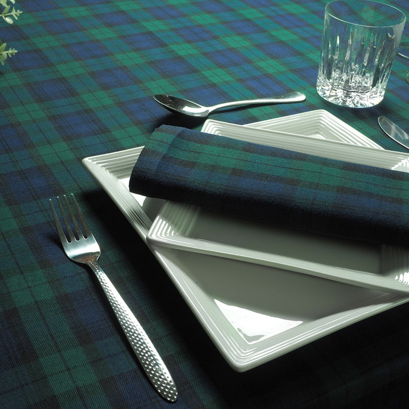 Blue Tartan Paper Napkins - Etsy