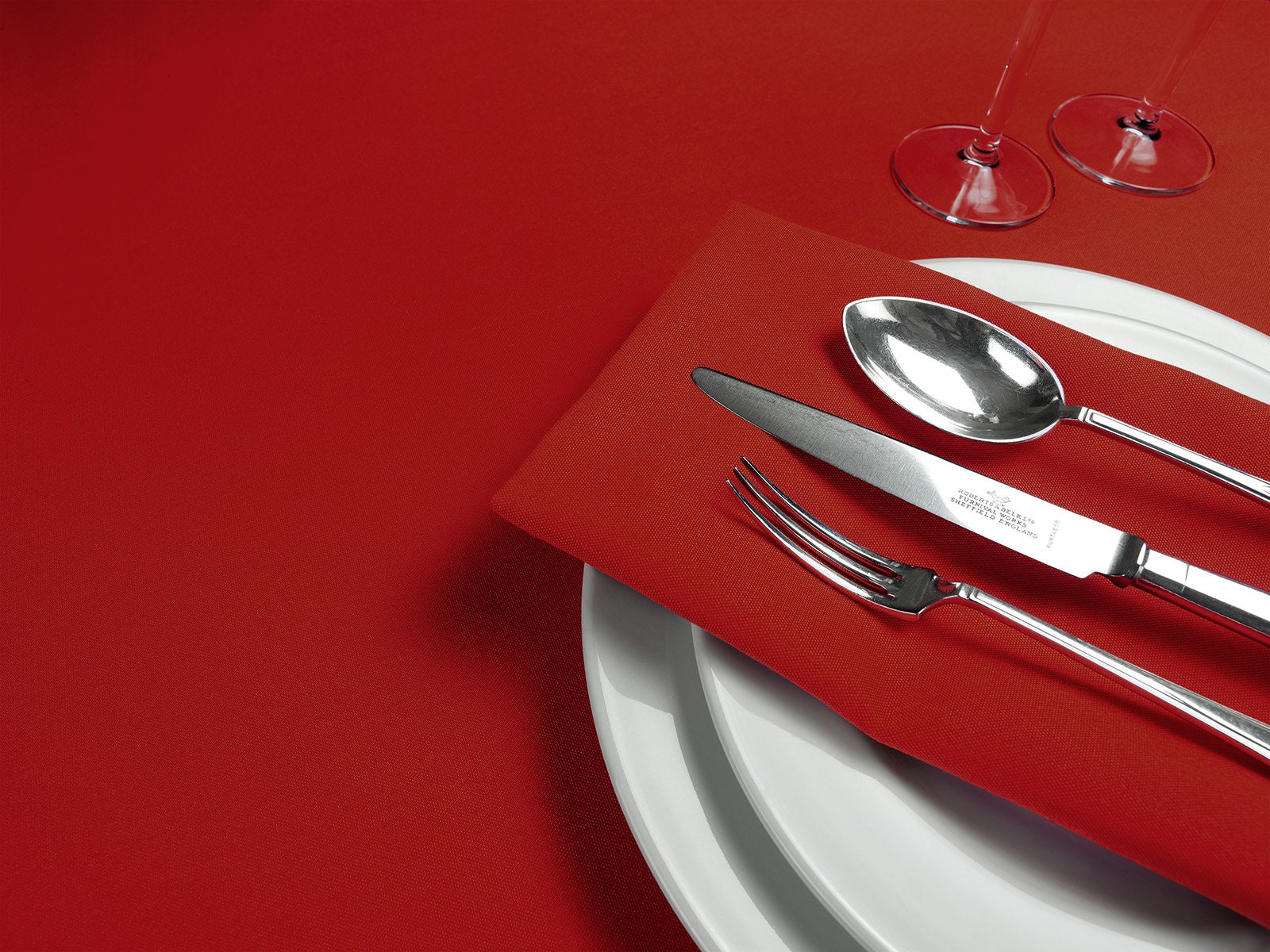 Red Table Linen | Etsy UK