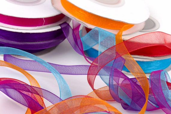 Plain Organza Ribbon 25m Rolls - Etsy