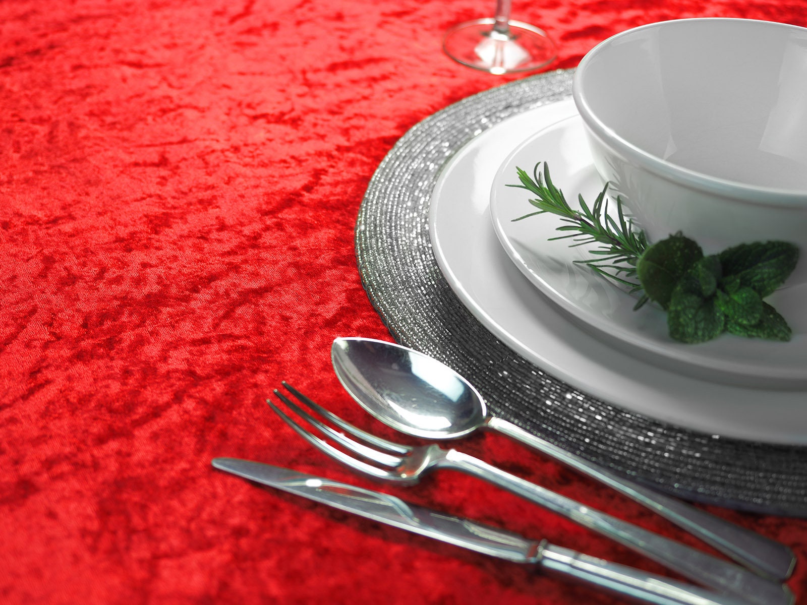 Red Crushed Velvet Fabric & Tablecloth - Etsy Canada