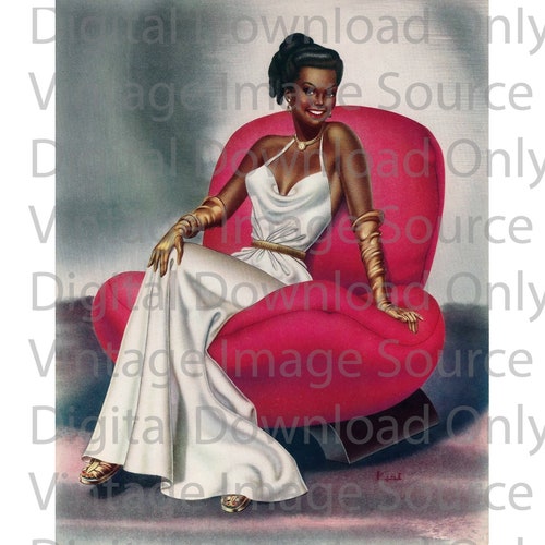 DIGITAL DOWNLOAD 1950s Vintage African American Black Pin-up - Etsy