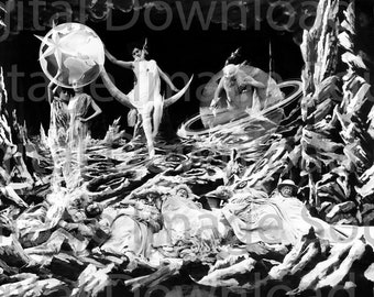 A Trip to the Moon Storyboard Georges Méliès 8.5x11 Print - Etsy