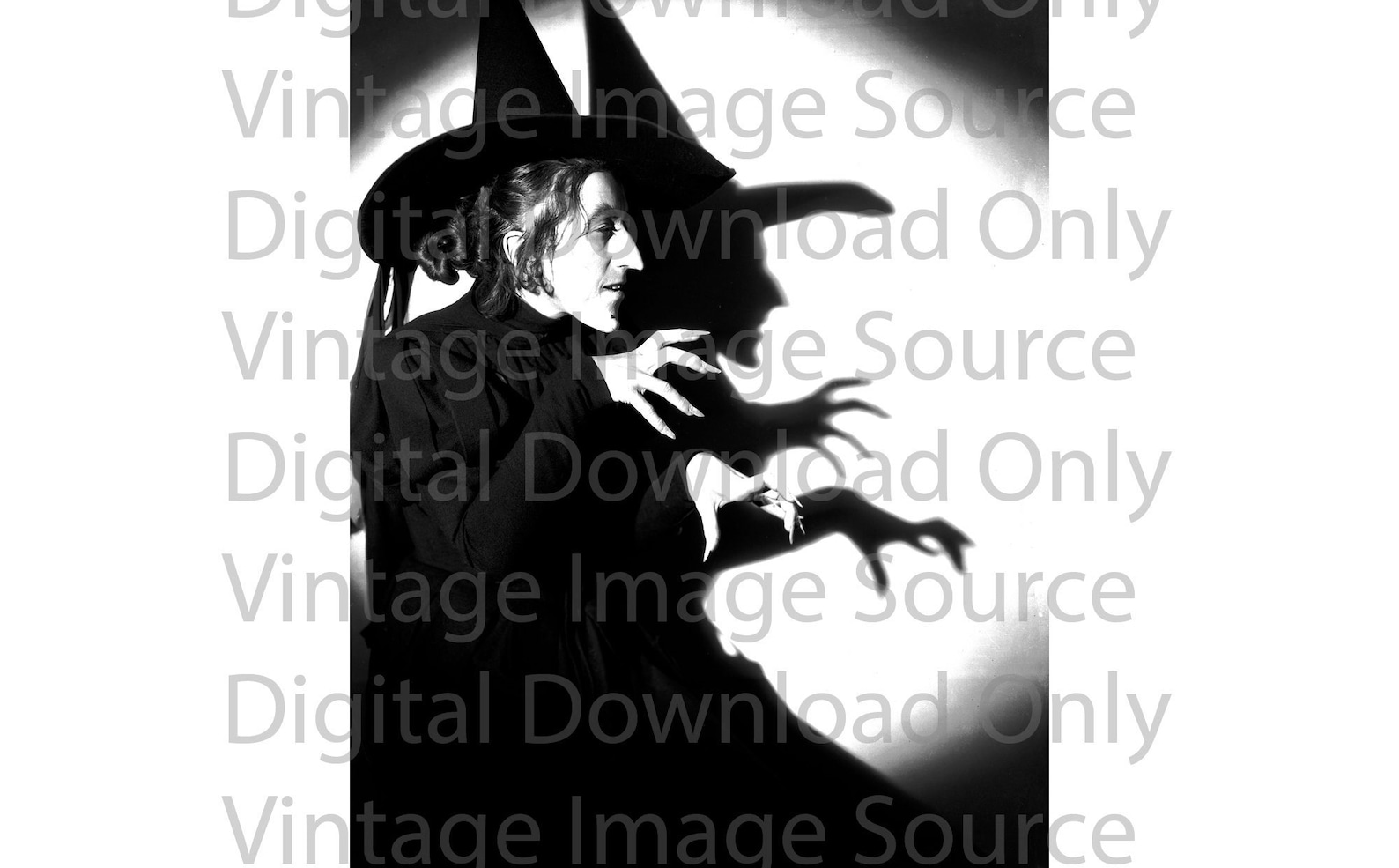 DIGITAL DOWNLOAD- Wicked Witch Photo Vintage Horror Retro 1930s Weird ...