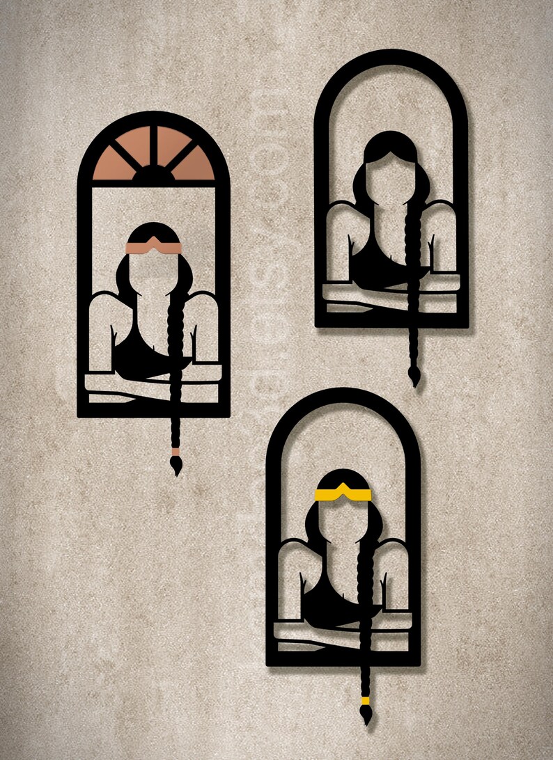 Minimalist Metal Wall Art, Female Silhouette, Modern Home Decor - Etsy