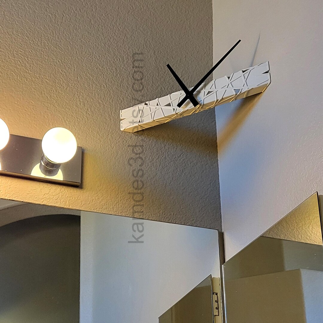 Corner Wall Clock, Modern Minimalist Clock, Unique Wall Clock, Wall ...
