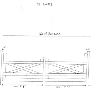 Eastern Red Cedar Driveway Gate: Handcrafted Half-lap Notching - Etsy