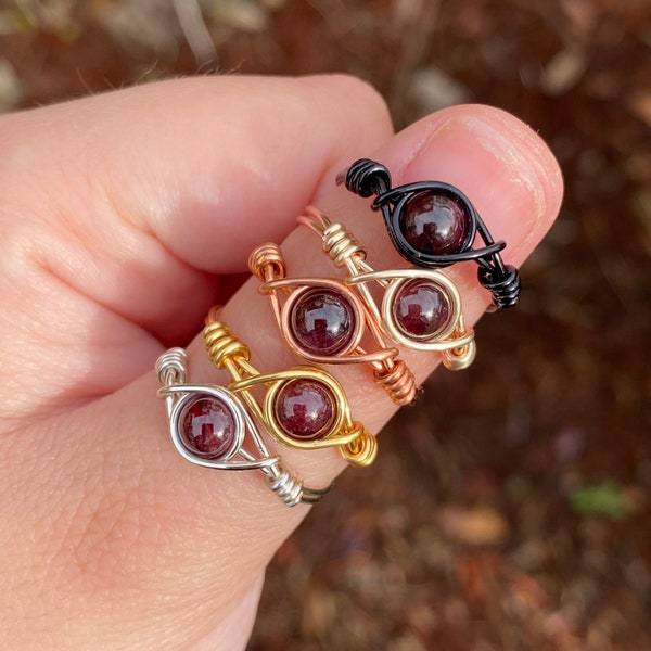Wire Wrapped Ring - Etsy