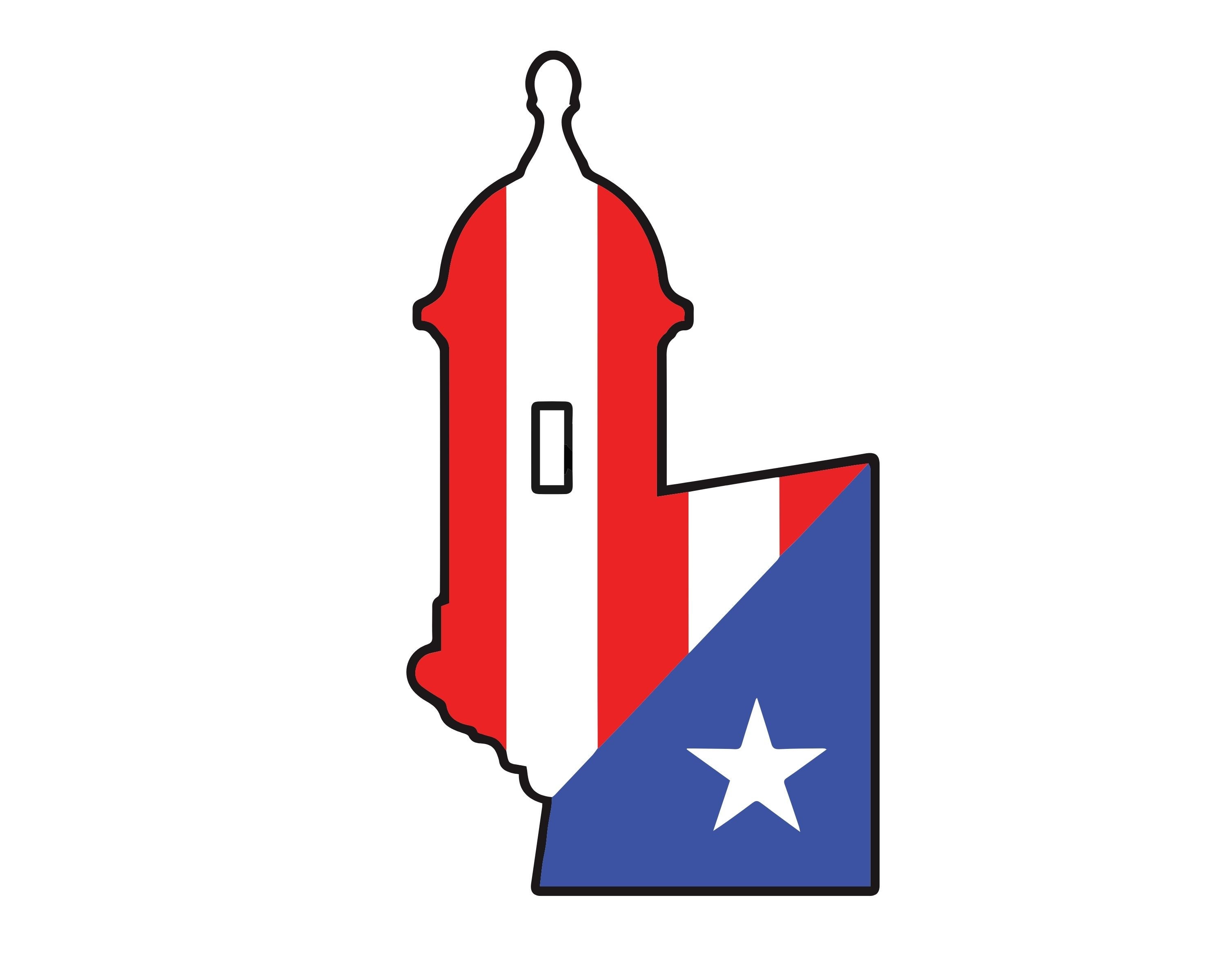 Puerto Rico Svg Garita Outline Svg Puerto Rico Flag Taino | Etsy