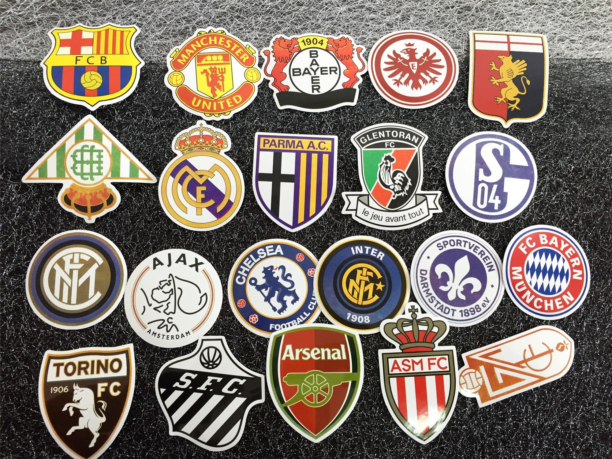 Pack of 50Pcs Football Club Team FCB STICKERS Vinyl Sticker | Etsy